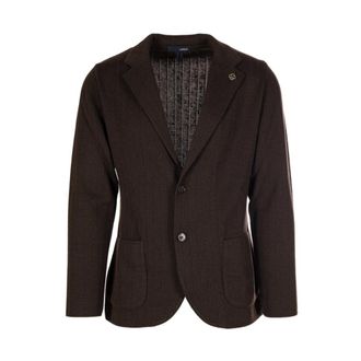 Lardini Homme, Vestes, Brun, Taille: S Giacca in maglia due bottoni