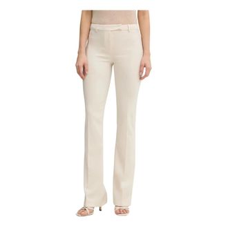 Patrizia Pepe Emblem Flared Hosen - - Trousers - Damen - Beige - L