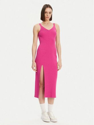 Lacoste Strickkleid EF9270 Rosa Slim Fit