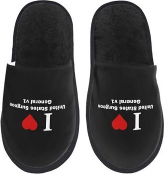 Generic Pantoufle I Love United States Surgeon General V1 Chaussures Antid&eacute;rapants L&eacute;g&egrave;res Chaussons Pour Homme Femme Ext&eacute;rieur L