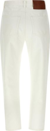 Victoria Beckham High-Waist Straight-Leg Jeans - Cream