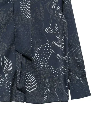 Emporio Armani Polka-Dot Printed Shirt - Navy