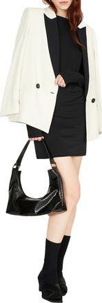 Sisley Sisley Womens 41L1LV03V Dress, Black 100, 38