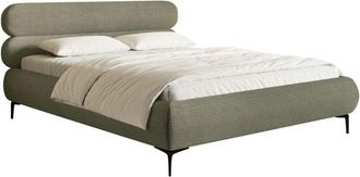 Selsey Selsey Roule Cord - Polsterbett 180x200 mit Cordstoff und goldfarbenen F&uuml;&szlig;en, Olivgr&uuml;n