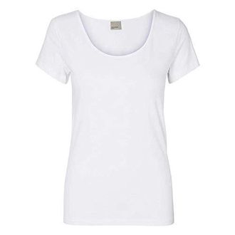 Vero Moda Vero Moda Damen Vmmaxi My Soft SS U-Neck Noos T-Shirt, Blanc Brillant, XXL