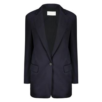 Fabiana Filippi Wollblazer mit Reverskragen - - Jackets - Damen - Blau - 2XS