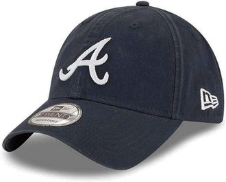 New Era Atlanta Braves MLB Team Navy 9Twenty Unstructured Strapback Cap - One-Size