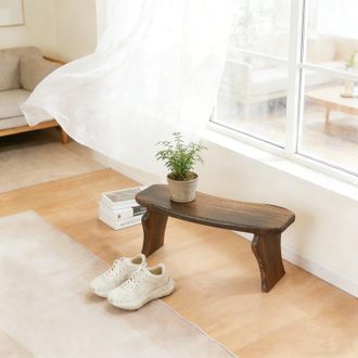 Generic Vintage Sitzbank Flur 43/60 cm Essbank Sitzhocker Blumenhocker, Holzbank Bettbank K&uuml;chenbank Flurbank, Beistelltisch Holz Eckbank, Holzhocker Rustikal