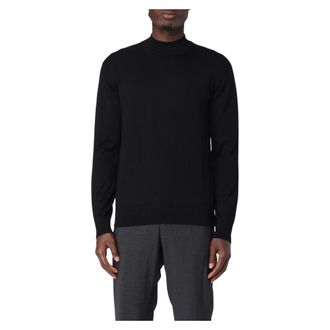 Paolo Pecora Rundhals Pullover f&uuml;r M&auml;nner - - Knitwear - Herren - Schwarzk - S