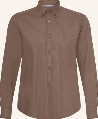 Olymp Hemd Casual Regular Fit braun