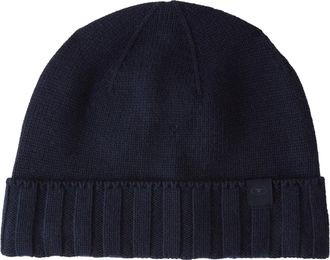 Tom Tailor Herren 1048817 Beanie M&uuml;tze, 13160-Knitted Navy Melange, OneSize