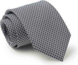 The Savile Row Company Cravate en soie &agrave; motifs pour homme, Bleu marine &agrave; pois, taille unique