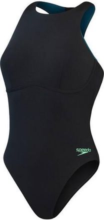 Speedo Damen Schwimmanzug Womens Racer Zip Swimsuit with Built in Swim Bra