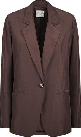 Forte_Forte Femme, Vestes, Brun, Taille: 40 FR Chic Taffetas Boxy Jacket