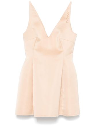 Marni robe courte en satin duchesse - Tons neutres