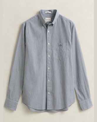 GANT Leichtes Popeline-Streifenhemd aus Baumwolle mit Brusttasche in