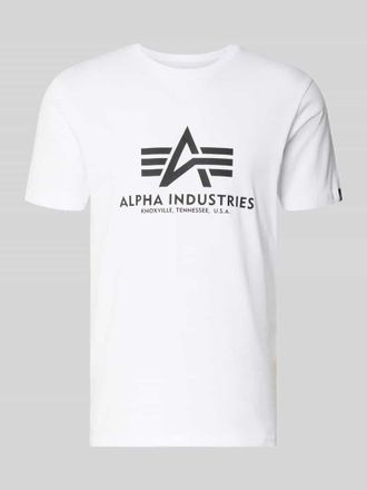 Alpha Industries T-Shirt mit Logo und Rundhalsausschnitt