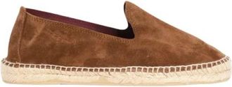 Maneb&igrave; Homme, Chaussures, Brun, Taille: 40 EU Espadrilles en daim avec semelle en jute faite main