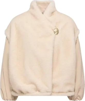 Moncler Femme, Vestes, Beige, Taille: 40 FR Veste Teddy Chardonneret R&eacute;versible 2-en-1