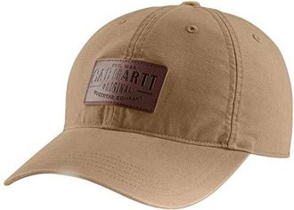 Carhartt Work in Progress Rigby Stretch Fit Leatherette Patch Cap Casquette de Baseball, Kaki foncé, L Mixte