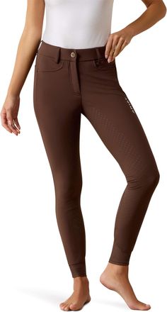 Ariat Womens Tri Factor NT Full Seat Riding Breech in Pommel Brown, Size 44, by Ariat