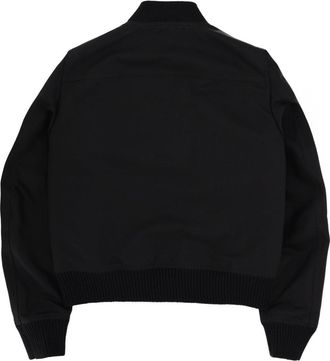 Rick Owens Cotton Nylon Flight Jacket - Black