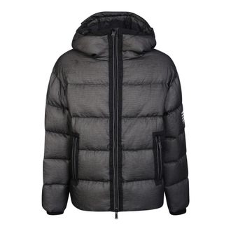 Dsquared2 Schwarze Daunenjacke mit Kapuze - - Jackets - Herren - Schwarzk - M