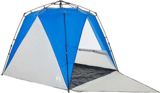 vidaXL Vidaxl - Strandzelt 4 Personen Azurblau Quick Release Wasserdicht