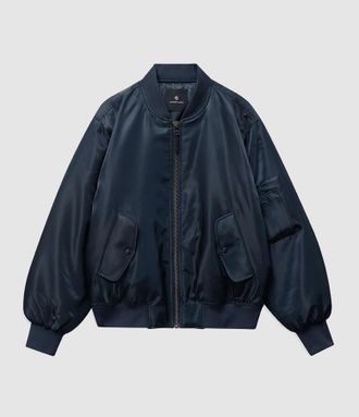 Anine Bing Bomber Leon Navy