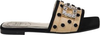 Roger Vivier Femme, Chaussures, Multicolore, Taille: 37 EU Viv By The Sea Dots Emb Mule 15