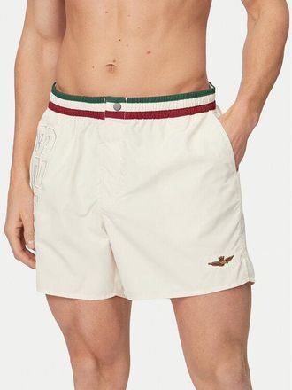 Aeronautica Aeronautica Militare Badeshorts 261BW0233UCT02967 Wei&szlig; Regular Fit