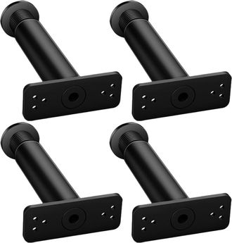 Artibetter GLEAVI 4 St&uuml;ck H&ouml;henverstellbare Bettrahmen St&uuml;tzbeine Mittelst&uuml;tzf&uuml;&szlig;e aus Robustem Material Verstellbare M&ouml;belbeine f&uuml;r Bettrahmen und Lattenrost Lan