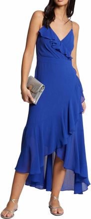 Morgan Langes Wickelkleid Royal 34