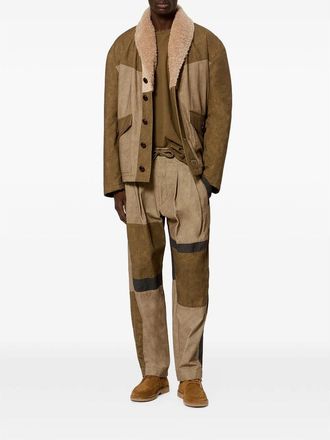 Isabel Marant Patchwork Cotton Trousers - Beige