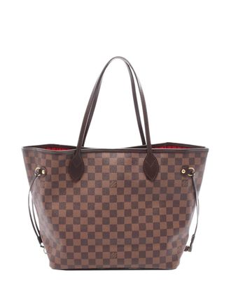 Louis Vuitton sac &agrave; main Damier Eb&egrave;ne Neverfull MM pre-owned (2018) - Marron
