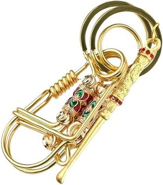 Generic Porte-cl&eacute;s en laiton, porte-cl&eacute;s Halloween - Porte-cl&eacute;s de voiture en laiton,Porte-cl&eacute;s et porte-cl&eacute;s luxueux pour femmes, accessoires pour l&eacute;l&eacute;gance 