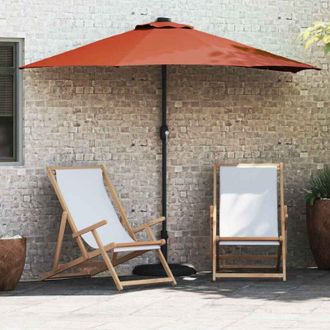 vidaXL Vidaxl - Parasol de jardin Couleur terre cuite 294 x 150 x 224 cm tissu