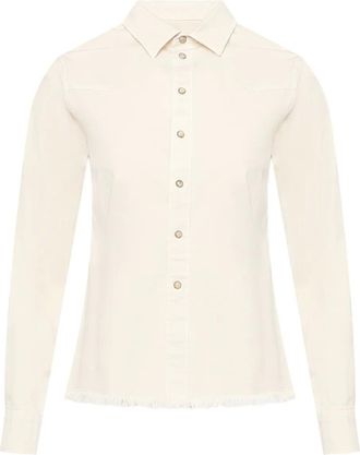 Eleventy chemise à franges - Tons neutres