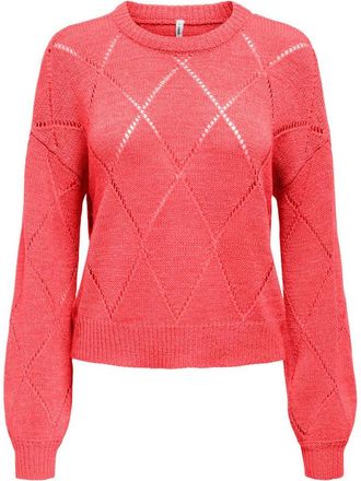 Only Strickpullover ONLGEENAS LS STRUCTURE O-NECK CC KNT