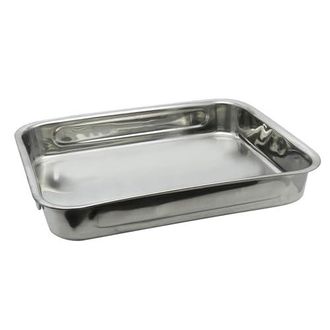 ELO Elo 5362526 plat rectangulaire inox, plat, plat au four, plat a rotir, gratin, grand plat gratin, inox, 27,5 x 20,4 x 6 cm