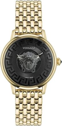 Versace unisex, Accessoires, Jaune, Taille: ONE Size Elegant Stainless Steel Dress Watch
