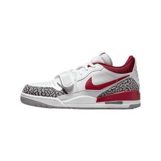 Nike Air Jordan Legacy 312 Low Chaussures pour femme (FQ7827-106, blanc/gris ciment/noir/rouge gym), Blanc/gris ciment/noir/rouge gym, 38 EU