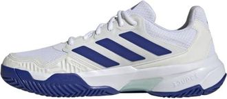 adidas Courtjam Control 3 Tennis Shoes Chaussures, Cloud White/Lucid Blue/Semi Flash Aqua, 41 1/3 EU