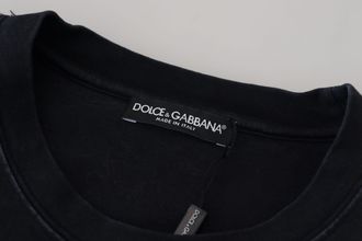 Dolce & Gabbana Logo-Graphic Cotton T-Shirt - Black