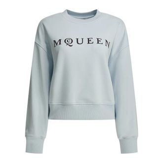Alexander McQueen Damen Sweatshirts Bekleidung Ss26 - - Sweatshirts & Hoodies - Damen - Blau - M