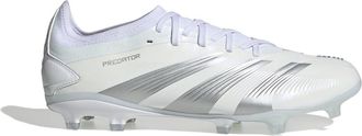 adidas Predator Pro FG Unisex Fu&szlig;ballschuhe Farbe: Wei&szlig;/Silber; Gr&ouml;&szlig;e: EUR 48 2/3 | US 13.5 | UK 13