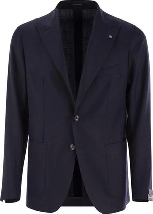 Tagliatore Homme, Costumes, Bleu, Taille: L Classic Tailored Blazer Jacket