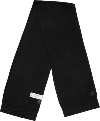 HUGO BOSS Schal f&uuml;r Herren, gerippt, Wolle (Schwarz)