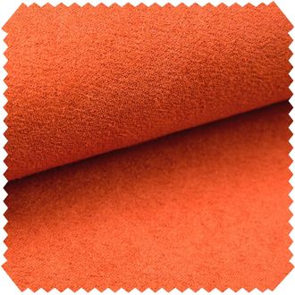 Novely ALPEN Polsterstoff im Wildleder-Look - Velours-Microfaser-Möbelstoff - Pflegeleichte Meterware 1lfm | Farbe: 48 Rot-Orange