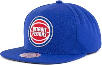 Mitchell & Ness Detroit Pistons Team Ground 2.0 Snapback - - Accessories - unisex - Blau - ONE SIZE